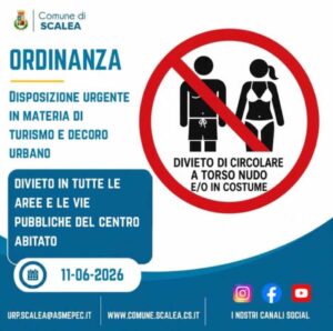 Scalea, vietato girare a torso nudo ed in costume in centro: l ...